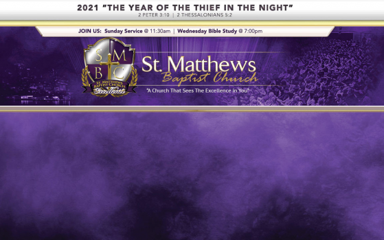St Matthews Baptist Church With Pastor Dr Allen S Turner Online And
