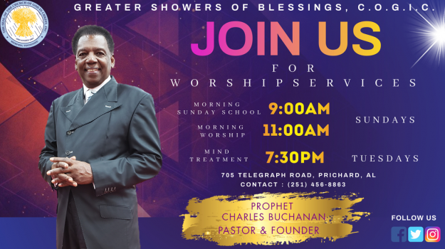 Showers Of Blessings Church Of God In Christ with Pastor Prophet ...
